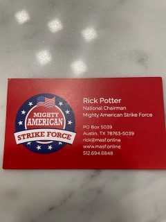 Business Cards | Mighty American Strike Force